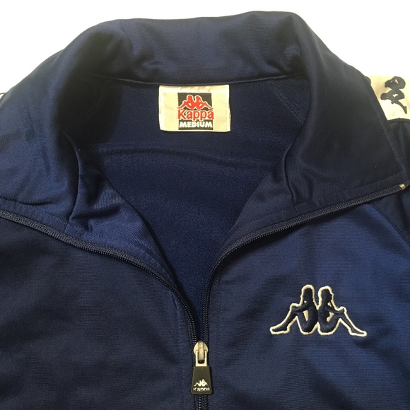 Kappa | Jackets & Coats | Kappa Track Jacket Taped Full Zip Blue | Poshmark